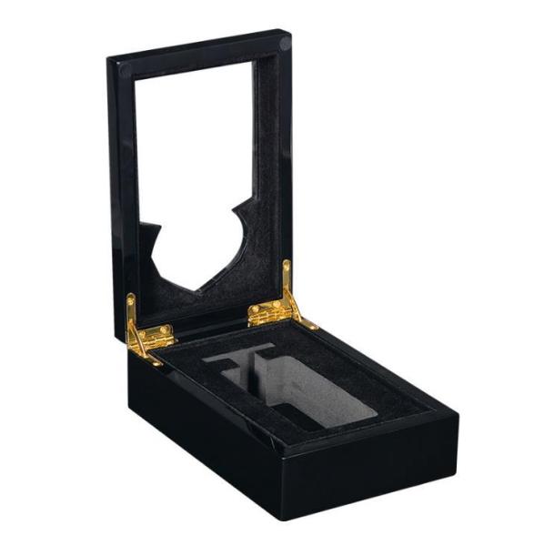 Quality Black 50ml Bottle Luxury Perfume Box With Velvet Lining Customizable Interior for sale