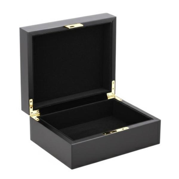 Quality Black 50ml Bottle Luxury Perfume Box With Velvet Lining Customizable Interior for sale