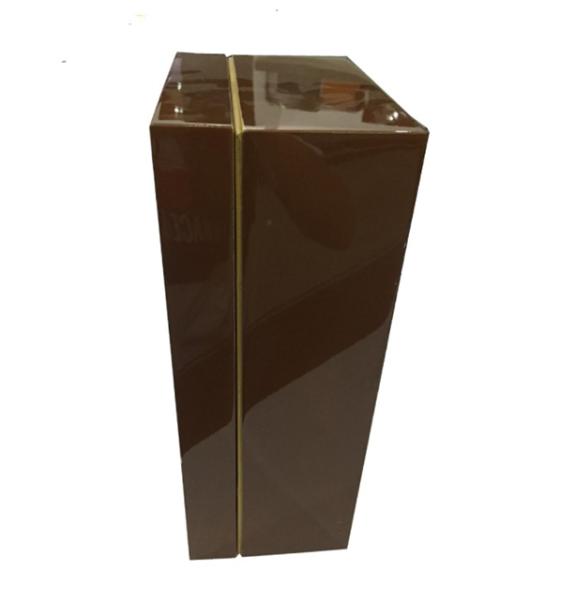 Quality Elegant Custom Printed Wine Boxes with Gold Logo Eco Friendly Storage for sale