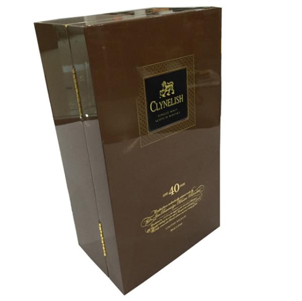 Quality Elegant Custom Printed Wine Boxes with Gold Logo Eco Friendly Storage for sale