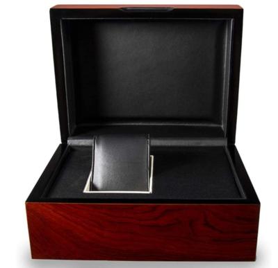 China Luxury Glossy Custom Watch Box Classic Rectangle Design Versatile Wood Watch Packing Box for sale