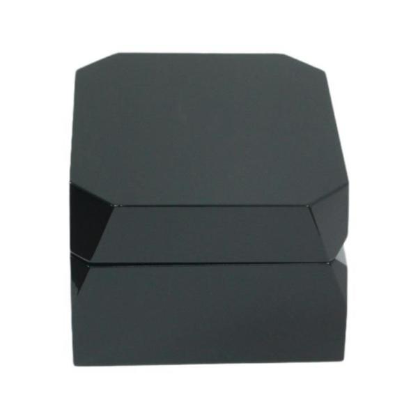 Quality Black Watch Storage Case Wooden Watch Case Box Glossy With Velvet Lining Custom for sale