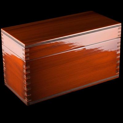 China Luxury Glossy Custom Watch Box Classic Rectangle Design Versatile Wood Watch Packing Box for sale