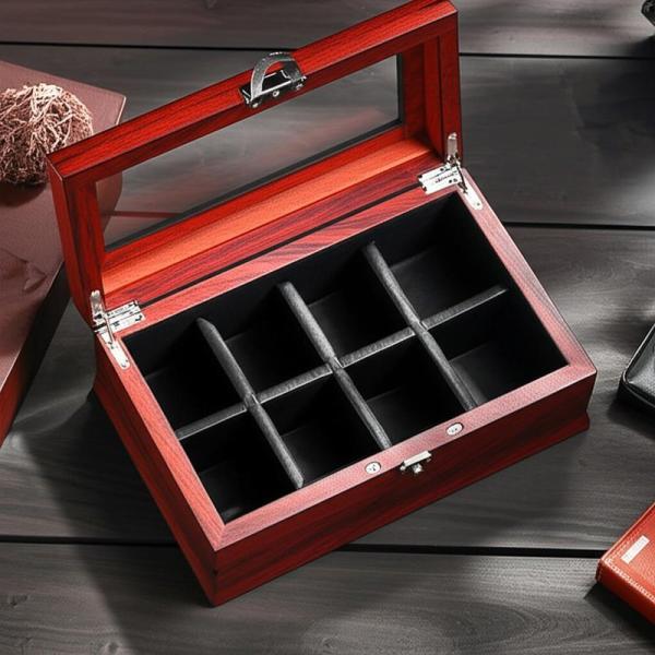 Quality Multi Functional Personalized Wooden Watch Box Lacquered For Storage for sale