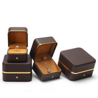Quality Luxury Faux Leather Jewelry Box Fashionable Eco Jewellery Boxes With Velvet for sale