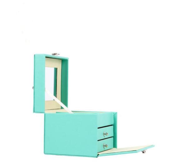 Quality Portable PU Leather Travel Jewelry Box Organizer with Customizable Multi-layer for sale