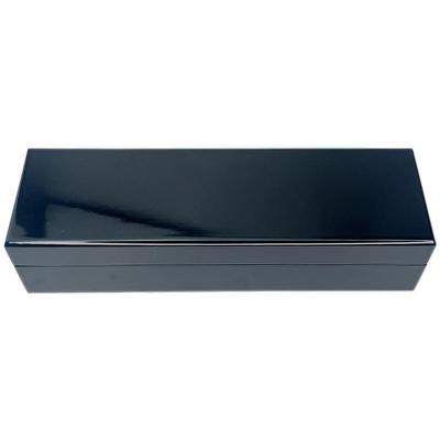China Custom Black Glossy Luxury Pen Display Box Small Pen Case Wood for sale