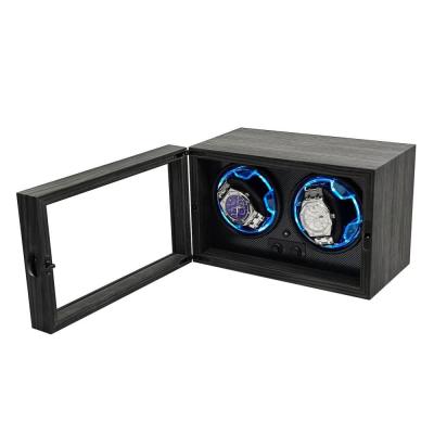 China Luxury Rotating Watch Display Case Elegant High End Watch Winder Automatic Wooden Box for sale