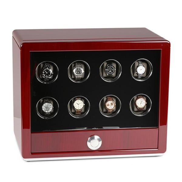 Quality Luxury Auto Watch Winder Box Safe With 6 Programmable Rotors for sale