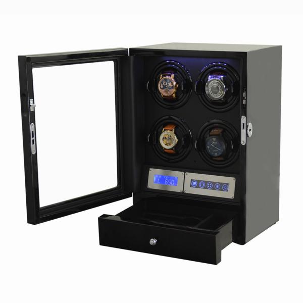 Quality Custom Watch Storage Motor Box Touch Screen Watch Winder Safe Box Watch Luxury for sale