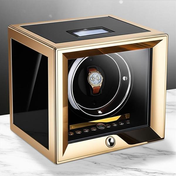 Quality Custom Watch Storage Motor Box Touch Screen Watch Winder Safe Box Watch Luxury for sale