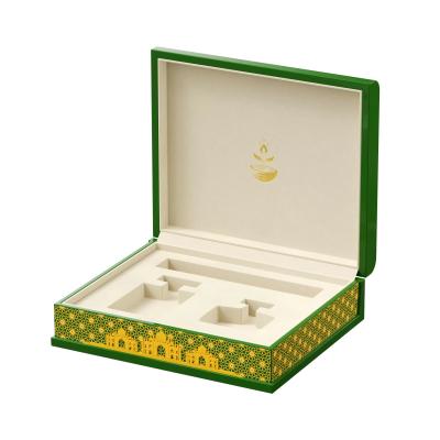 China Factory Wholesale Custom High Gloss Lacquer Wooden Perfume Box for 2 Piece Bottles for sale
