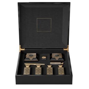 China Luxury Black Piano Lacquer Wooden Perfume Box Custom Logo 50ml 100ml Wholesale for sale