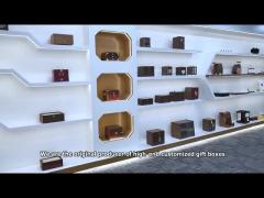 Handmade Jewelry Packaging Box PU Leather Jewelry Box Multi Functional With Custom Logo