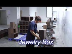 custom luxury glossy gift box ring necklace organizer display jewelry case