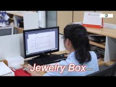 high gloss finish wooden ring box with polished custom logo single ring box