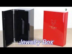 custom luxury lacquer painting wooden jewelry box fsc certified