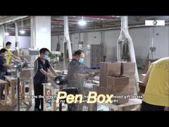 custom black glossy luxury pen display box small pen case wood