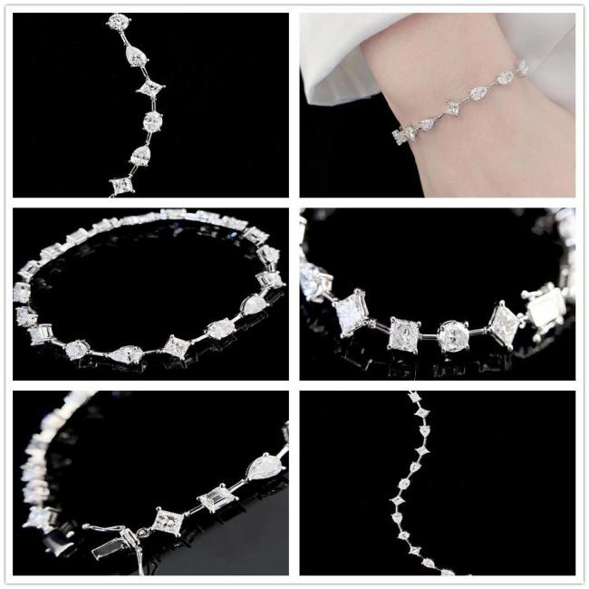Fine Jewelry 14K Brilliance Lab Grown Man Made Manufactured Diamond Bracelets Price