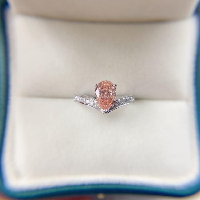 Customizable 18K White Gold Diamond Ring Lab Diamond Jewelry