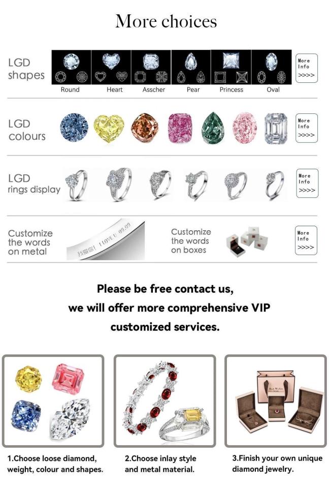 Xinrui Hpht Diamond Factory Price Synthetic Diamond Jewelry
