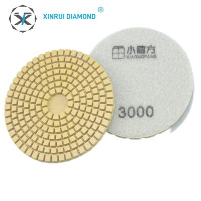 China Xin Rui Tools 4 Inch 5 Inch Polijst Pad voor Granit Marmer Standaard 4 prima Ronde Te koop