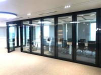 China 10mm Movable Glass Partition Walls with 4m Height - Customizable Soundproof Office Dividers for sale
