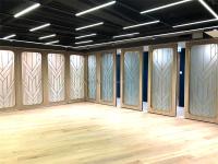 China Folding Partition Wall 2000-6000mm Height Range with 55dB Soundproofing - Customizable Aluminum Room Divider for Restaurants and Offices for sale