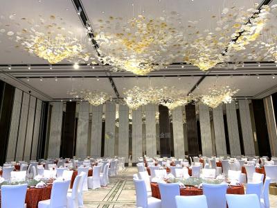 China Sistema de separación de bloqueo acústico plegable Superficie de cojín duro de tela para un máximo aislamiento acústico y protección de la privacidad en venta