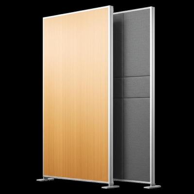 중국 MDF 보드 표면과 방음 패브릭 패널로 제작된 알루미늄 프레임 지지 분할 파티션 벽 판매용