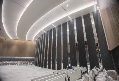 China 85mm/100mm Thick Banquet Hall Partition Wall with Customization Option and Roller Accessories for sale