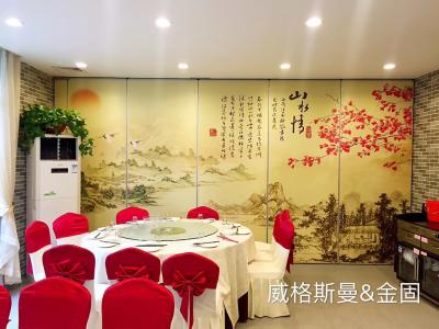 China Foldable Folding Partition Wall with Aluminum Track and Roller Height 2000-6000 Mm Easy to Maintain for sale