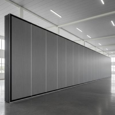China Movable Folding Partition Wall with Top and Bottom Seal Double Seal Rubber Designed to Optimize Space in Exhibition Centers for sale