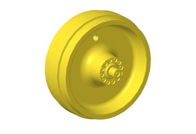 China High hardness heat treatment idler with genuine imported seal subassemblies and reinforced idler shaft design for bulldozers and excavators for sale