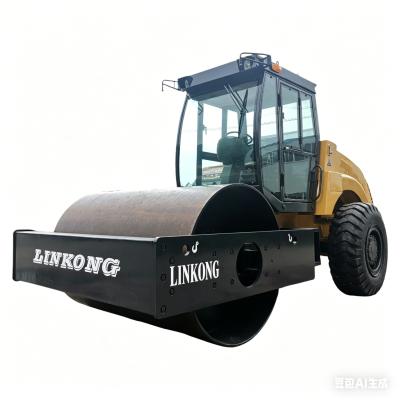 China Chinese-made road roller, high-performance road machinery, single steel wheel machine. 12-ton road roller road machinery/ Crawler bulldozer for sale for sale