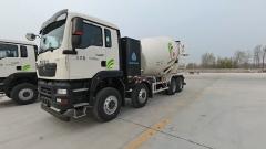 Electric concrete mixer truck