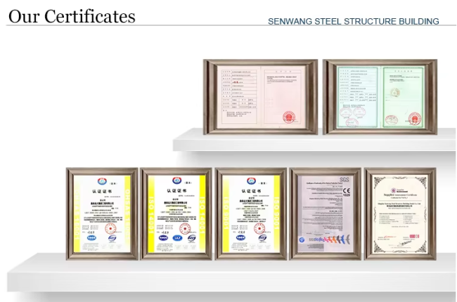 Steel structure warehouse modular design illustration