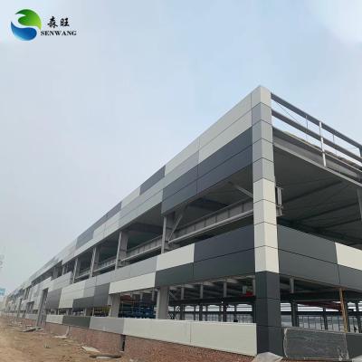 China Steel Structure Warehouse with Sandwich Panel Roof and ISO 9001 Certified for sale