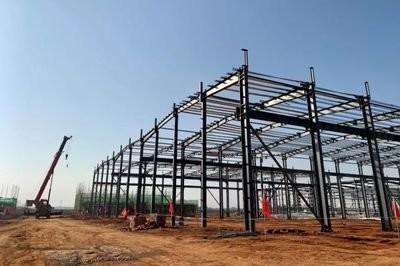 China Heavy Duty Steel Structure Prefab Workshop Building With Corrugated Steel Roof for sale