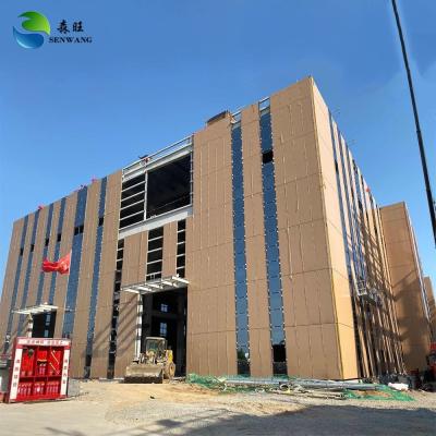 China Zware autocad-software staalstructuur magazijnbouw metaalopslag voor waterdichte opslag Te koop