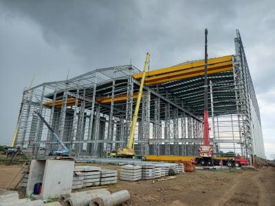 China Modular Design Q235B Q355B Steel Structure Hangar Carbon Steel Column Beam for sale