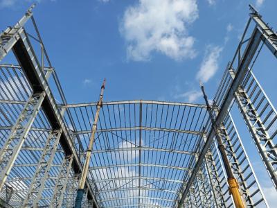 China Modular Design Q235B Q355B Steel Structure Hangar Carbon Steel Column Beam for sale