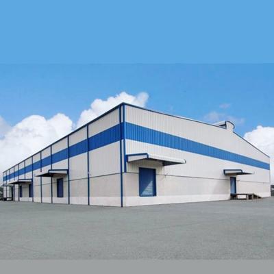 China Metal Frame Steel Structure Construction Prefab Steel Workshop / Warehouse With Overhead Crane for sale