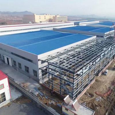China Customized Steel Structure Workshop with Engineer On Site Installation and Galvanized Steel Sheet EPS Sandwich Panel for sale