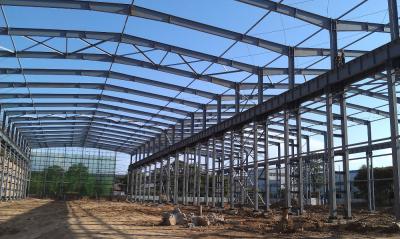 China Customizable Pre-engineered Steel Structure with Q355B Welded H Section Steel Beam and Q235B Round Bar Brace for sale