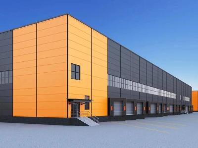 China Winddichte Stahlkonstruktionsgebäude Installationsingenieur-Leitfaden für vor Ort geschweißte H-Stahlstützen für Stahlhangars zu verkaufen