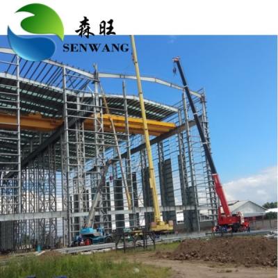 China Long Span Structure Steel Engineering Building Galvanized Or Painted Steel Frame Surface for sale