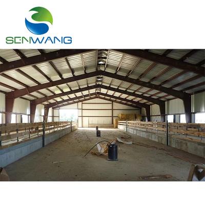 中国 亜鉛メッキ外装の鉄骨構造倉庫 CE認証 販売のため