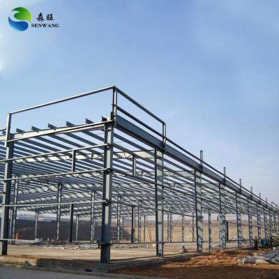 China H Steel Prefab Warehouse Workshop Wide Span Portal Frame Structure for sale