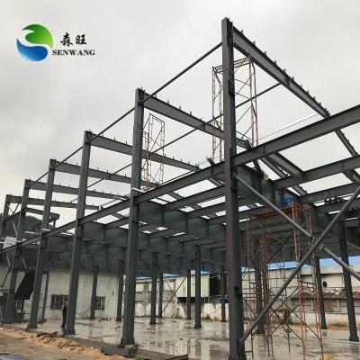 China Custom Steel Structure Warehouse with Galvanized Finish and Sandwich Panel Roof for sale